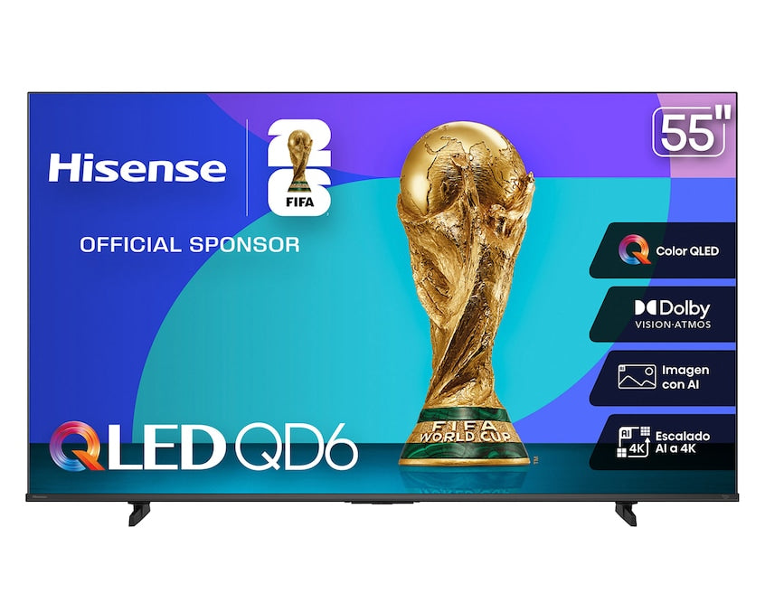 TV Hisense 55" 4K Ultra HD QLED 55QD6QV